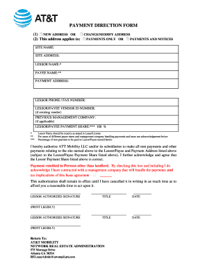 Fillable Online PAYMENT DIRECTION FORM Fax Email Print - pdfFiller