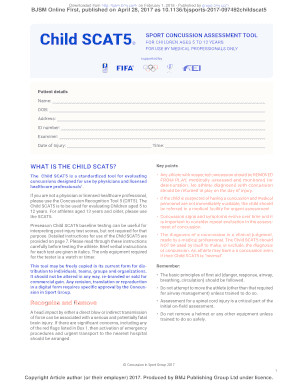 Fillable Online Child SCAT5 Fax Email Print - pdfFiller