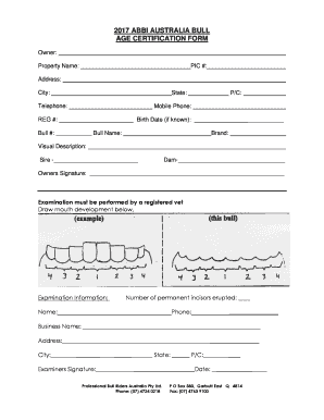 Fillable Online AGE CERTIFICATION FORM Fax Email Print - pdfFiller