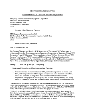 Fillable Online PROPOSED CHARGING LETTER Fax Email Print - pdfFiller