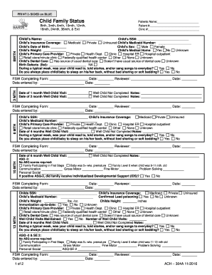 Fillable Online Child Family Status Fax Email Print - pdfFiller
