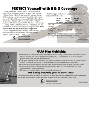 Fillable Online PROTECT Yourself with E & O Coverage Fax Email Print ...