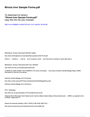 Fillable Online Illinois Ivmr Sample Forms Fax Email Print - pdfFiller