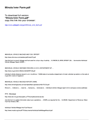 Fillable Online Illinois Ivmr Form Fax Email Print - pdfFiller