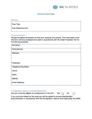 Fillable Online Post Reference No: Fax Email Print - pdfFiller