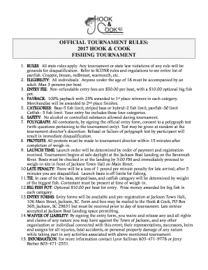 Fillable Online OFFICIAL TOURNAMENT RULES: Fax Email Print - pdfFiller