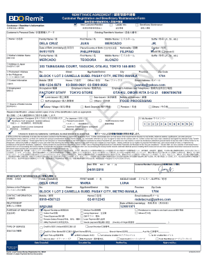 Fillable Online REMITTANCE AGREEMENT / Fax Email Print - pdfFiller