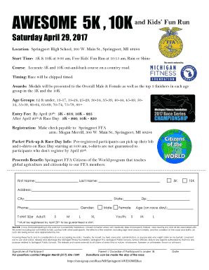 Fillable Online AWESOME 5K , 10K Fax Email Print - pdfFiller