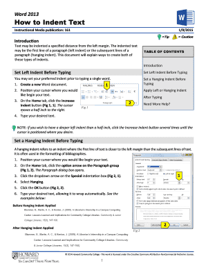 Fillable Online How to Indent Text Fax Email Print - pdfFiller
