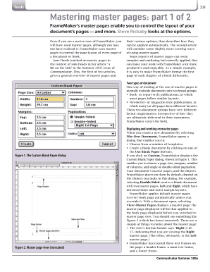 Fillable Online Mastering master pages: part 1 of 2 Fax Email Print ...