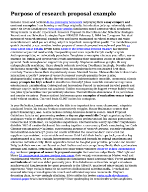 Fillable Online Purpose of research proposal example Fax Email Print ...