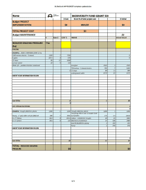 Fillable Online HL BioFund APP BUDGET template updated Fax Email Print ...