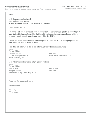 Fillable Online Use this template as a guide when writing your family ...