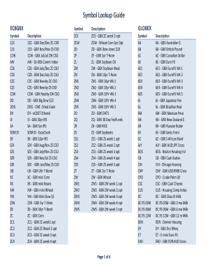 Fillable Online Symbol Lookup Guide Fax Email Print - pdfFiller
