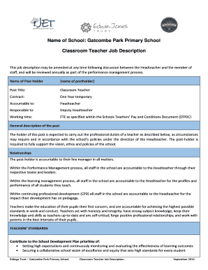 Fillable Online Name of School: Gatcombe Park Primary School Fax Email ...