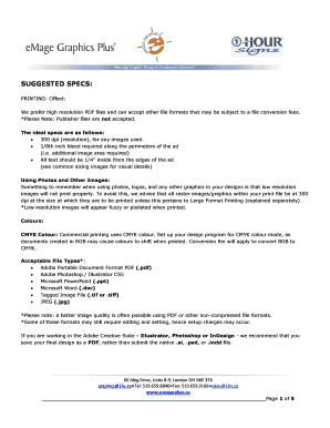 Fillable Online SUGGESTED SPECS: Fax Email Print - pdfFiller