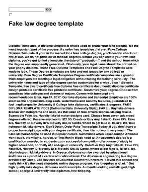 Law Degree Template - Fill Online, Printable, Fillable, Blank | pdfFiller