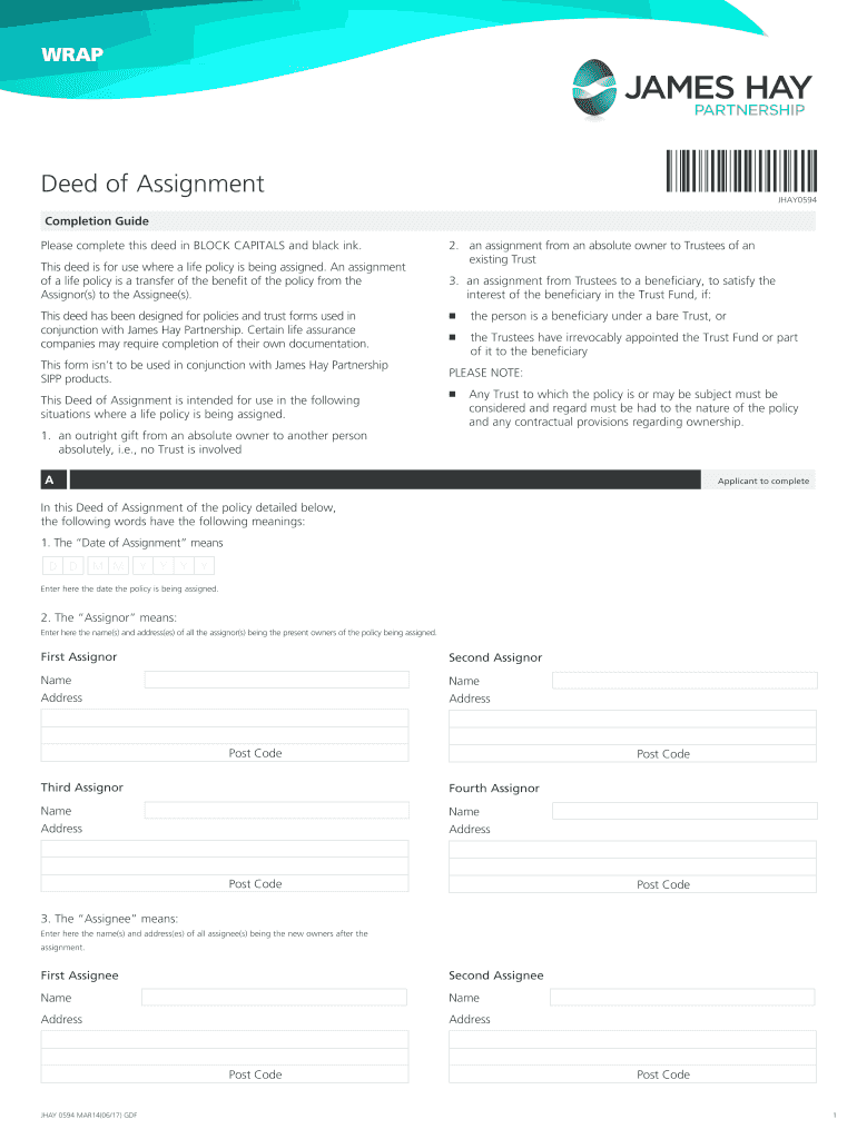 Fillable Online Please complete this deed in BLOCK CAPITALS and black ink Fax Email Print ...