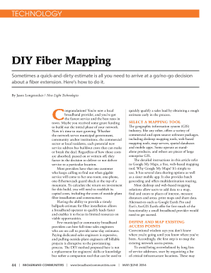 Fillable Online DIY Fiber Mapping Fax Email Print - pdfFiller