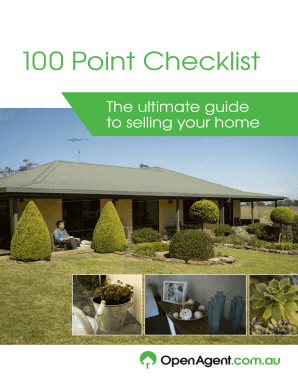 Fillable Online 100 Point Checklist Fax Email Print - pdfFiller