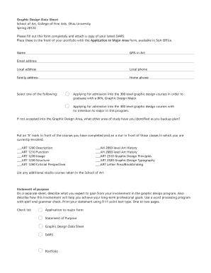Fillable Online Graphic Design Data Sheet Fax Email Print - pdfFiller