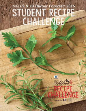 Fillable Online Recipe Challenge is a challenge designed by Fax Email ...