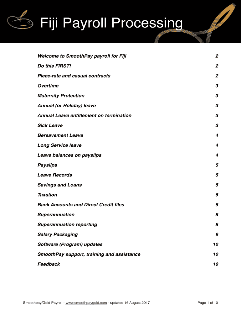 Fillable Online Fiji Payroll Processing Fax Email Print Pdffiller 1027