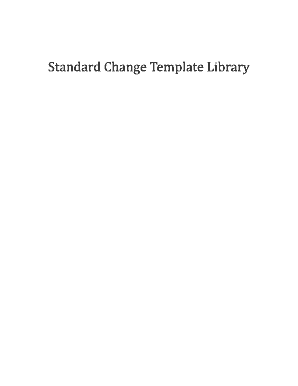 Fillable Online Standard Change Template Library Fax Email Print ...
