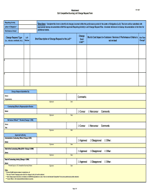 Fillable Online DLA Competitive Sourcing LoO Change Request Form Fax ...