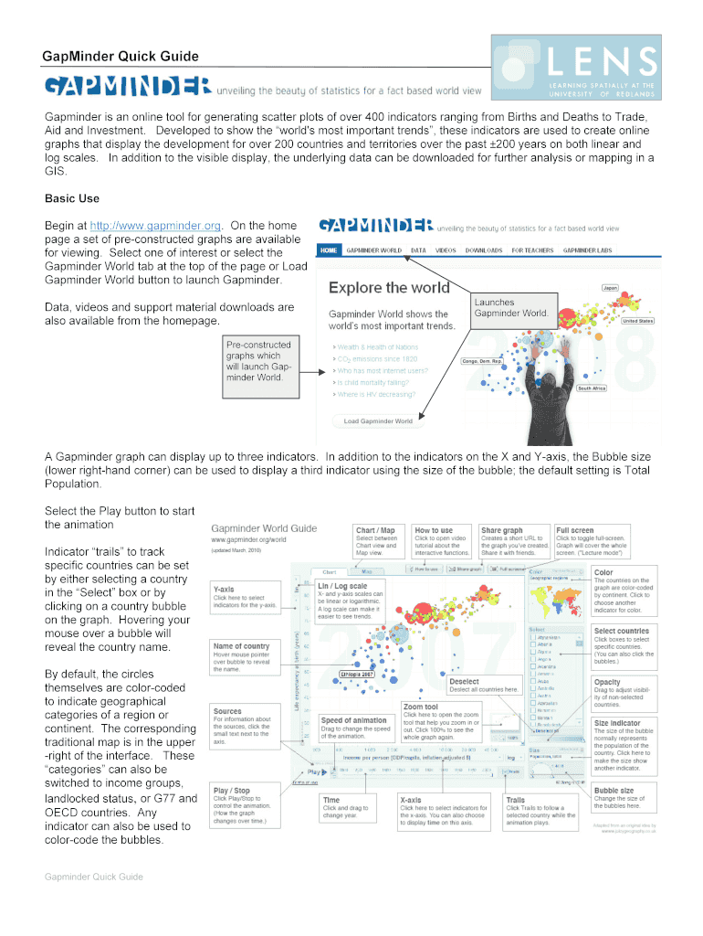 Fillable Online GapMinder Quick Guide Fax Email Print - pdfFiller