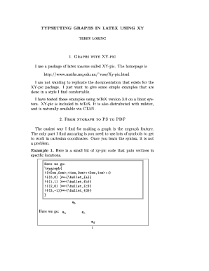 Fillable Online TYPSETTING GRAPHS IN LATEX USING XY Fax Email Print ...