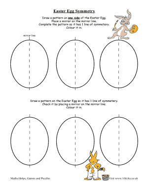 Fillable Online Easter Egg Symmetry Fax Email Print - pdfFiller