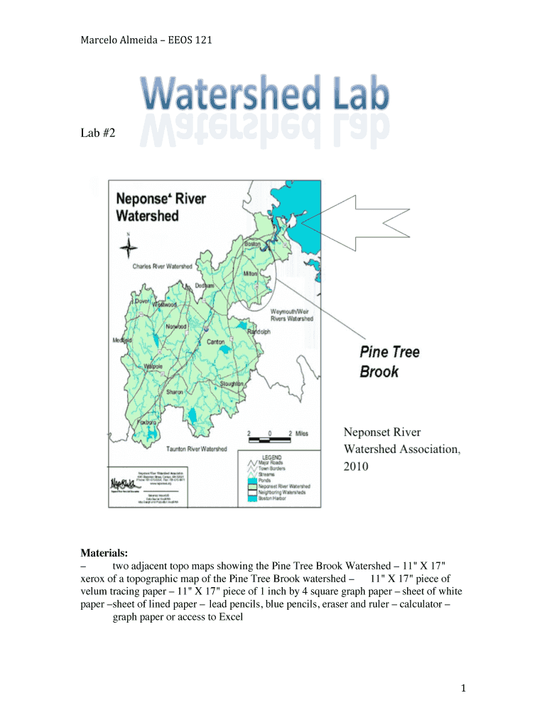 Fillable Online two adjacent topo maps showing the Pine Tree Brook ...