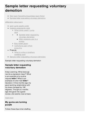Fillable Online Sample letter requesting voluntary Fax Email Print ...
