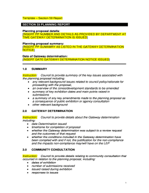 Fillable Online Template Section 59 Report Fax Email Print - pdfFiller