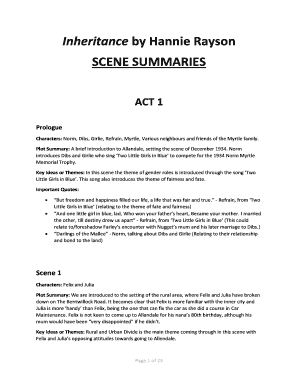 Fillable Online Inheritance by Hannie Rayson Fax Email Print - pdfFiller