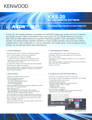 Fillable Online AVL AND DISPATCH SOFTWARE Fax Email Print - pdfFiller