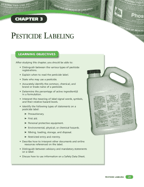 Fillable Online Pesticide Labeling Fax Email Print - pdfFiller