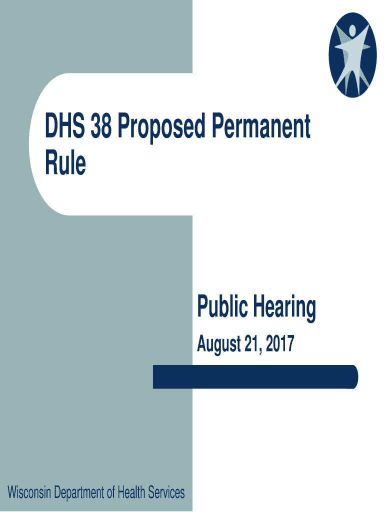Fillable Online DHS 38 Proposed Permanent Fax Email Print - pdfFiller