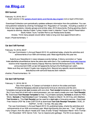 Fillable Online Bill format Fax Email Print - pdfFiller