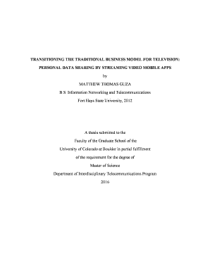 Fillable Online TRANSITIONING THE TRADITIONAL BUSINESS MODEL FOR ...