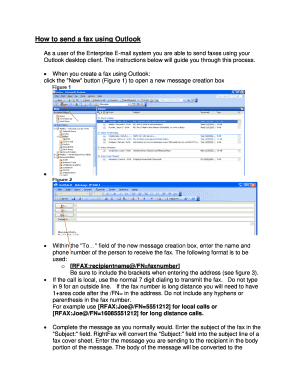 Fillable Online How to send a fax using Outlook Fax Email Print - pdfFiller
