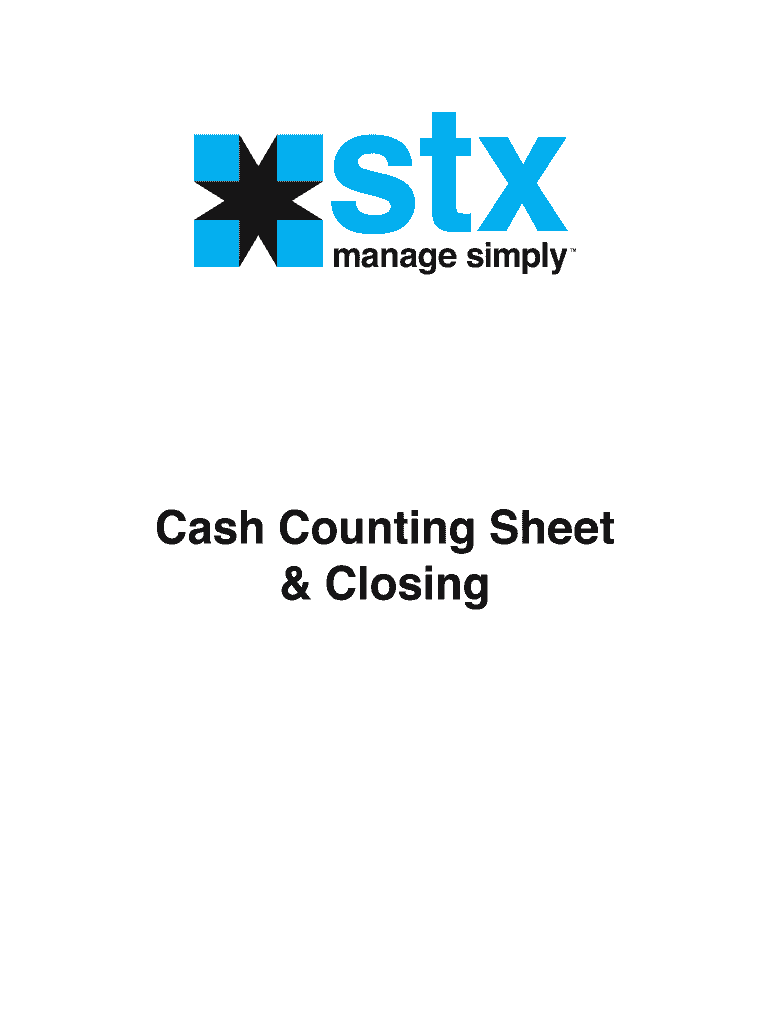 Fillable Online Cash Counting Sheet Fax Email Print - pdfFiller