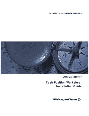 Fillable Online Cash Position Worksheet Fax Email Print - pdfFiller
