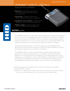 Fillable Online Contactless Prox Card Reader Fax Email Print - pdfFiller