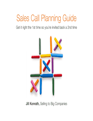 Fillable Online Sales Call Planning Guide Fax Email Print - pdfFiller