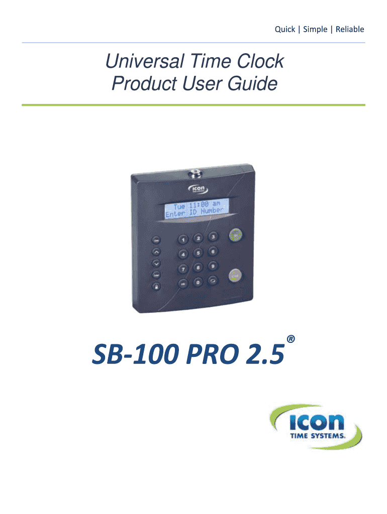 Fillable Online SB-100 PRO 2 Fax Email Print - pdfFiller