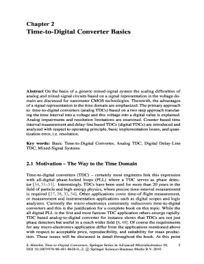 Fillable Online Time-to-Digital Converter Basics Fax Email Print ...