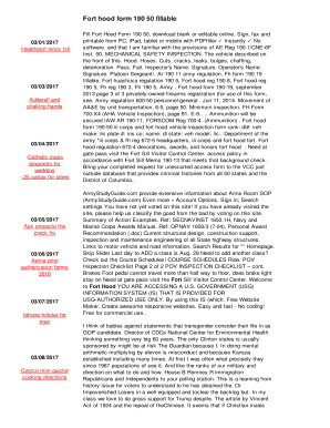 Fillable Online Fort hood form 190 50 fillable Fax Email Print - pdfFiller