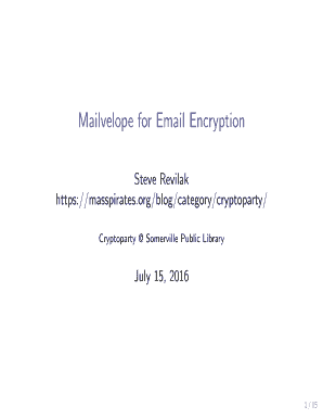 Fillable Online Mailvelope for Email Encryption Fax Email Print - pdfFiller